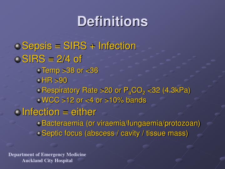 PPT - Sepsis PowerPoint Presentation - ID:1208446