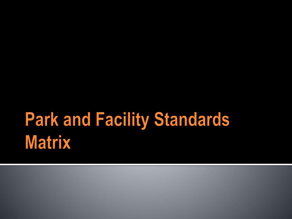 PPT - Mecklenburg County Comprehensive Park and Recreation Master Plan ...