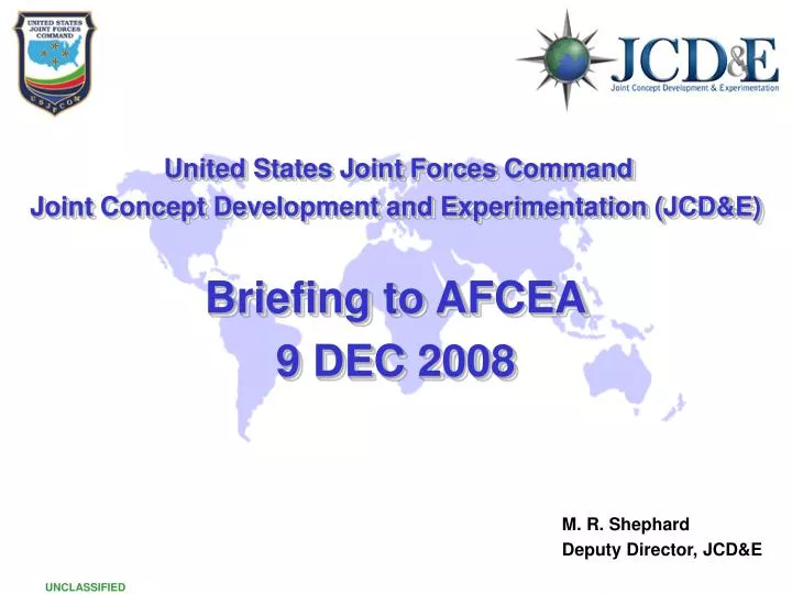 PPT - United States Joint Forces Command Joint Concept Development and ...