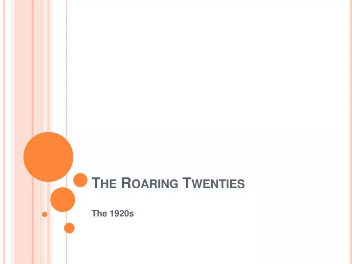 PPT - The Roaring Twenties PowerPoint Presentation, free download - ID ...