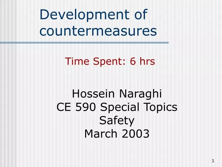 PPT - Development of countermeasures PowerPoint Presentation, free ...