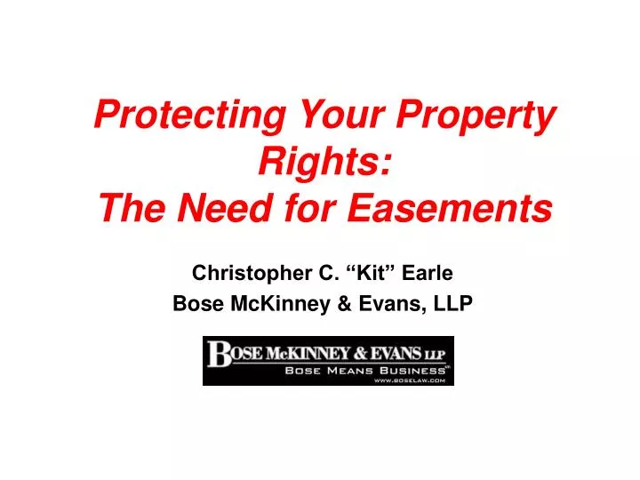 Ppt Protecting Your Property Rights The Need For Easements