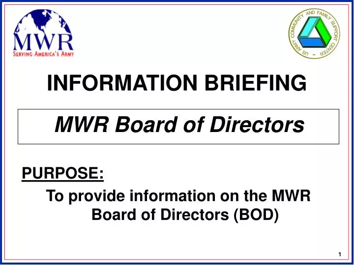 PPT - INFORMATION BRIEFING PowerPoint Presentation, free download - ID ...