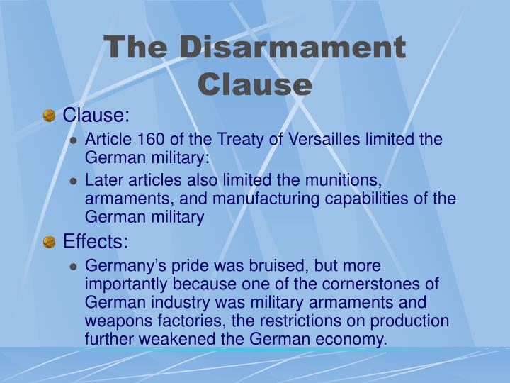 PPT - The Treaty of Versailles & Interwar Germany PowerPoint ...