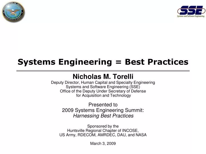 PPT - Systems Engineering = Best Practices PowerPoint Presentation, free download - ID:1219798