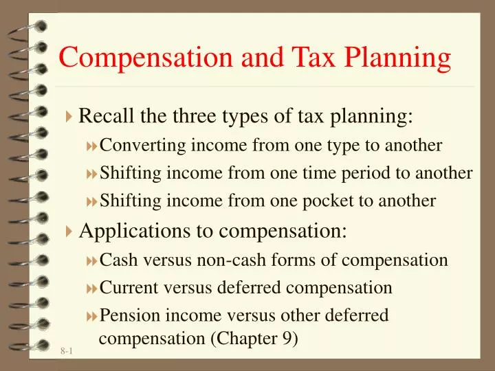 PPT - Compensation and Tax Planning PowerPoint Presentation, free ...
