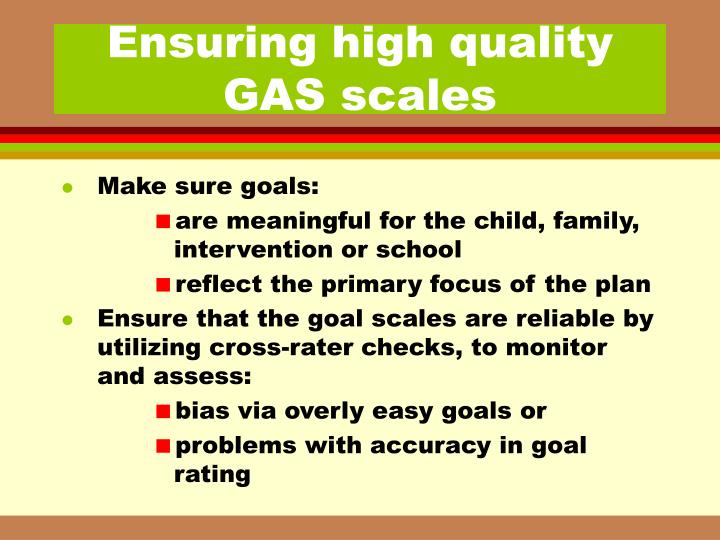 PPT - Goal Attainment Scaling PowerPoint Presentation - ID:1220008