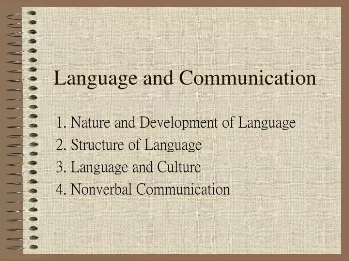 PPT - Language and Communication PowerPoint Presentation, free download ...