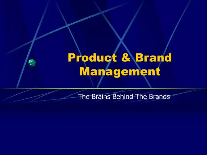 PPT - Product & Brand Management PowerPoint Presentation, free download ...