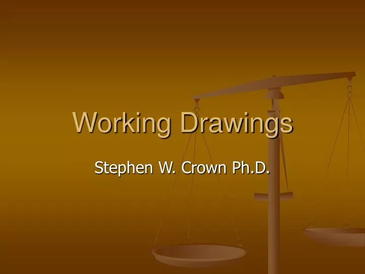 PPT - Working Drawings PowerPoint Presentation, free download - ID:1221301