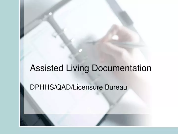 PPT - Assisted Living Documentation PowerPoint Presentation, free ...