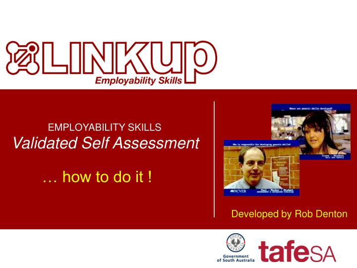 PPT - EMPLOYABILITY SKILLS Validated Self Assessment PowerPoint ...