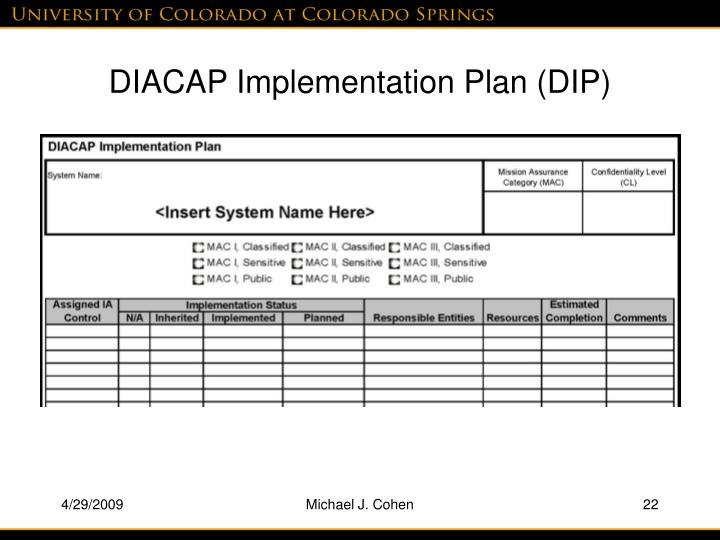PPT - Practical DIACAP Implementation PowerPoint Presentation - ID:1222615