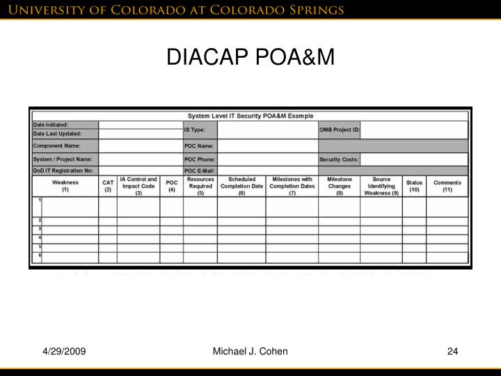 PPT - Practical DIACAP Implementation PowerPoint Presentation - ID:1222615
