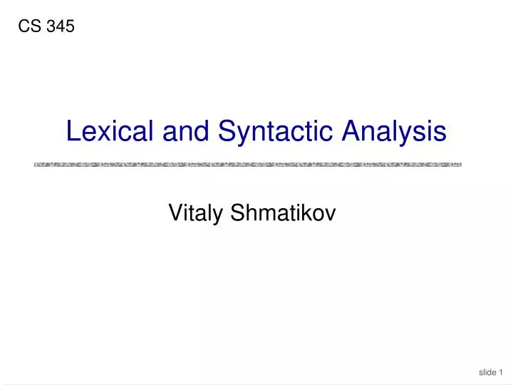 PPT - Lexical and Syntactic Analysis PowerPoint Presentation, free ... PPT - Lexical and Syntactic Analysis PowerPoint Presentation, free ...