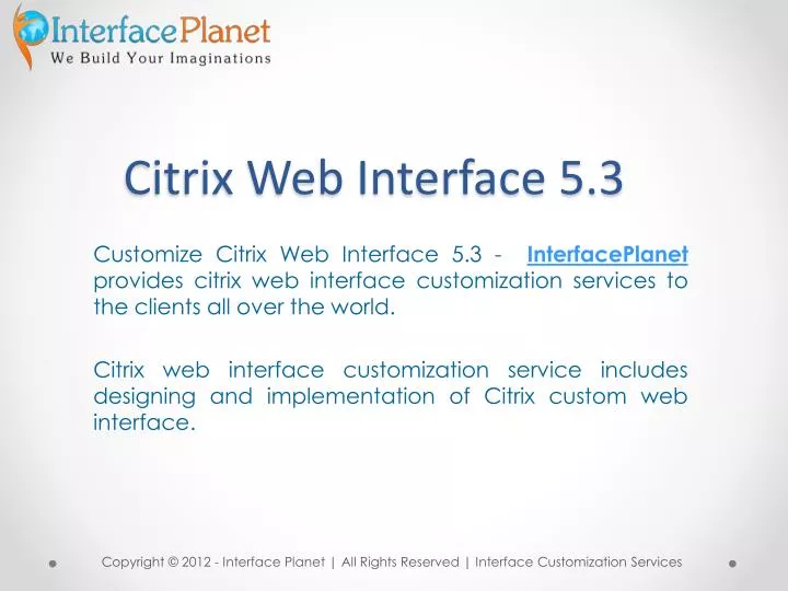 PPT - Citrix Web Interface 5.3 PowerPoint Presentation, free download ...