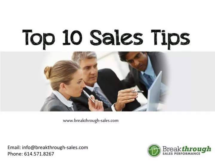 PPT - Top 10 Sales Tips PowerPoint Presentation, free download - ID:1223490