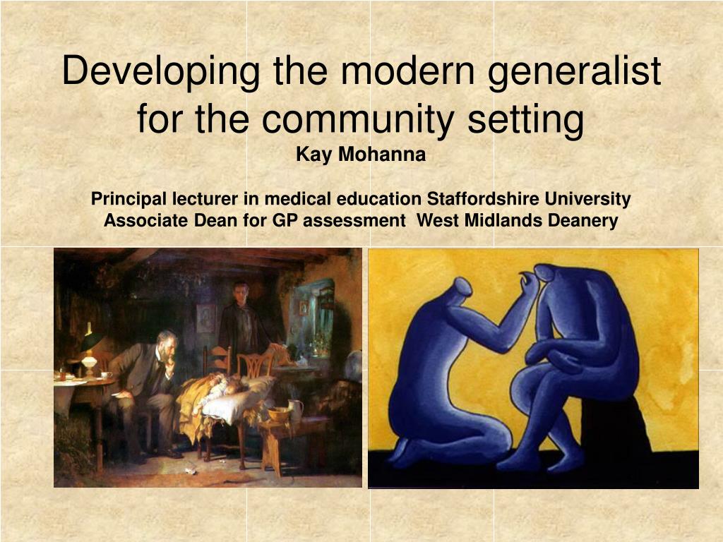 PPT - The nature of generalism PowerPoint Presentation, free download ...