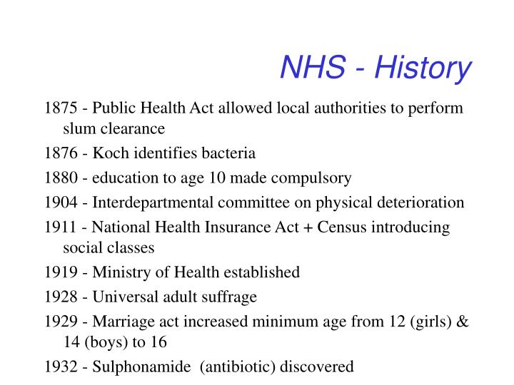 PPT - The NHS - its organisation and structure PowerPoint Presentation ...