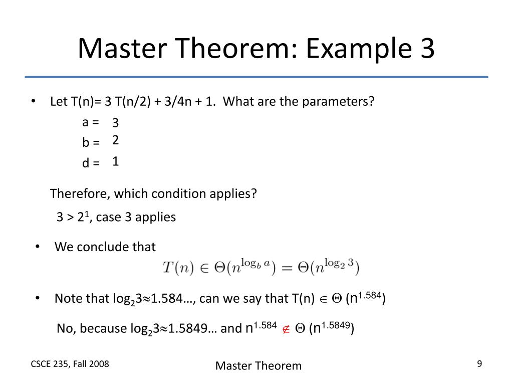 PPT - Master Theorem PowerPoint Presentation, free download - ID:1223935 PPT - Master Theorem PowerPoint Presentation, free download - ID:1223935