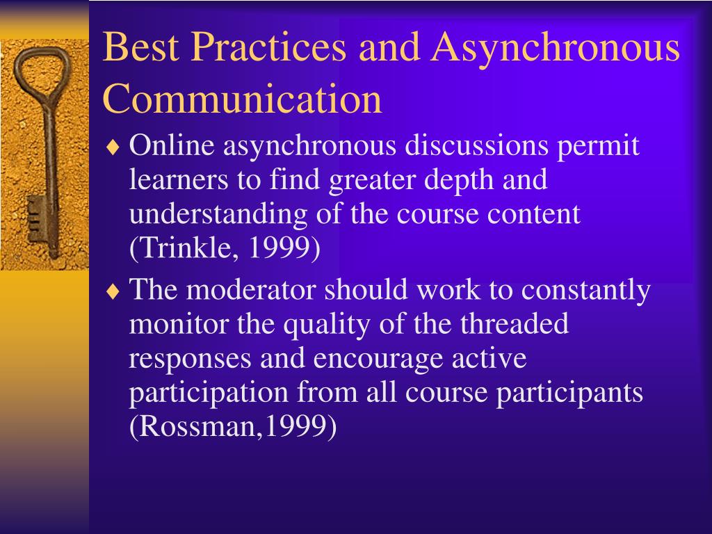 Ppt Evidence Based Asynchronous Learning Best Practices Powerpoint