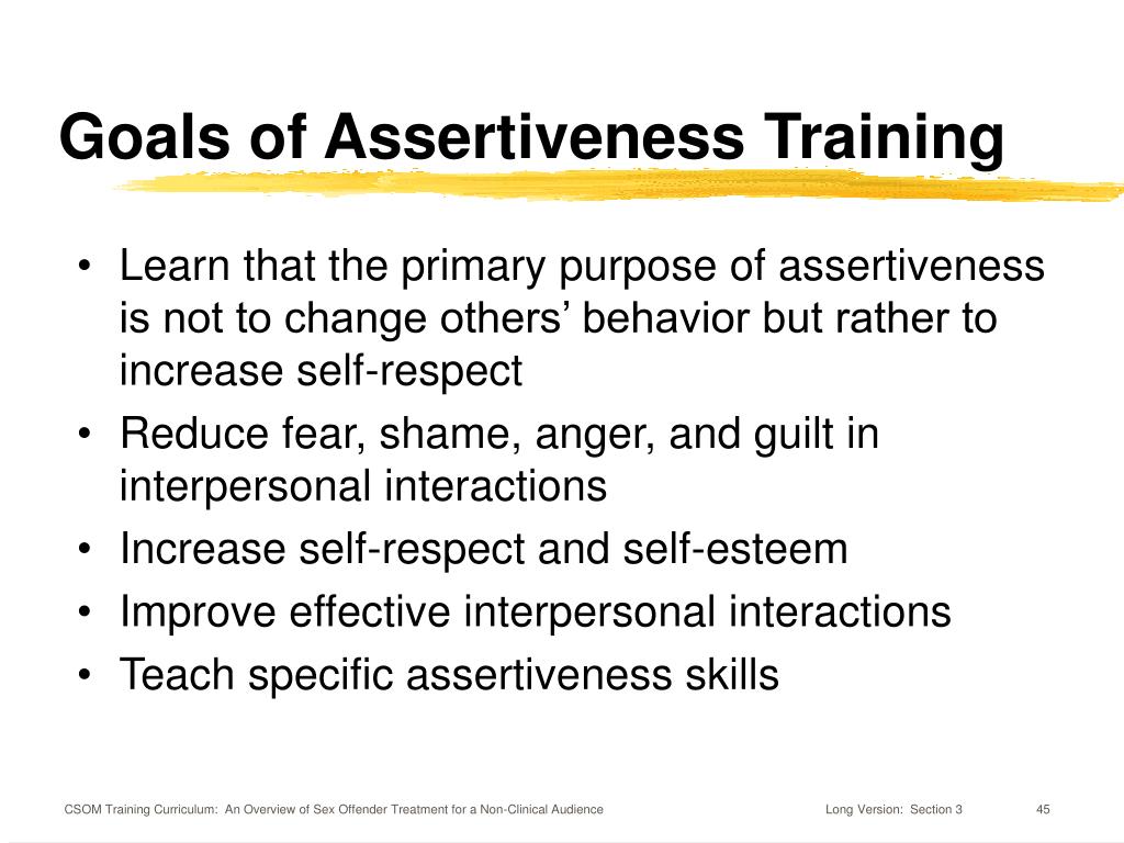 Ppt Elements Of Sex Offender Specific Treatment Learning Objectives Powerpoint Presentation