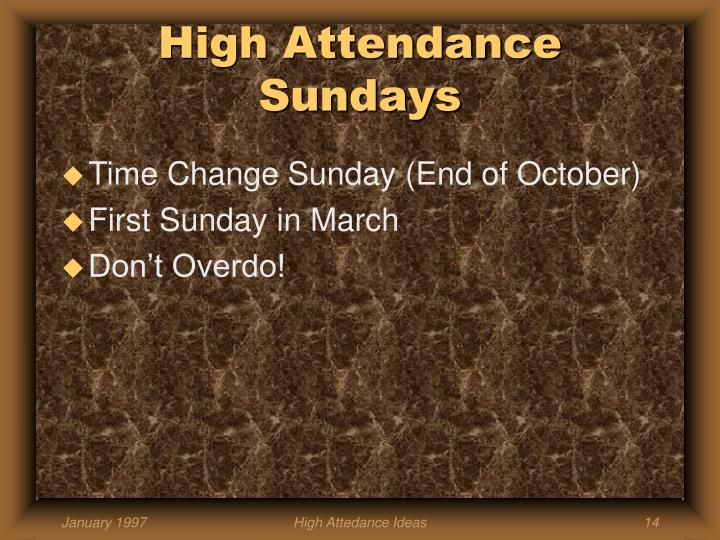 PPT - Sunday School High Attendance Promotions PowerPoint Presentation ...