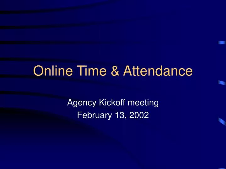 PPT - Online Time & Attendance PowerPoint Presentation, free download ...