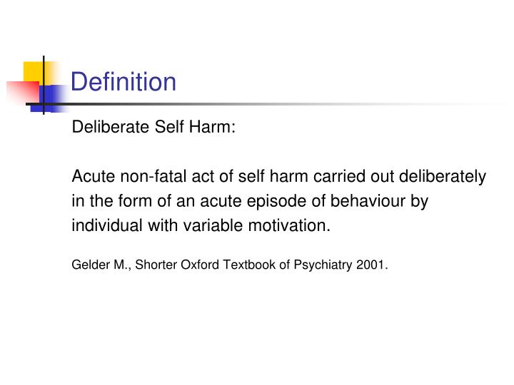 PPT - Deliberate Self Harm and Risk Assessment PowerPoint Presentation ...