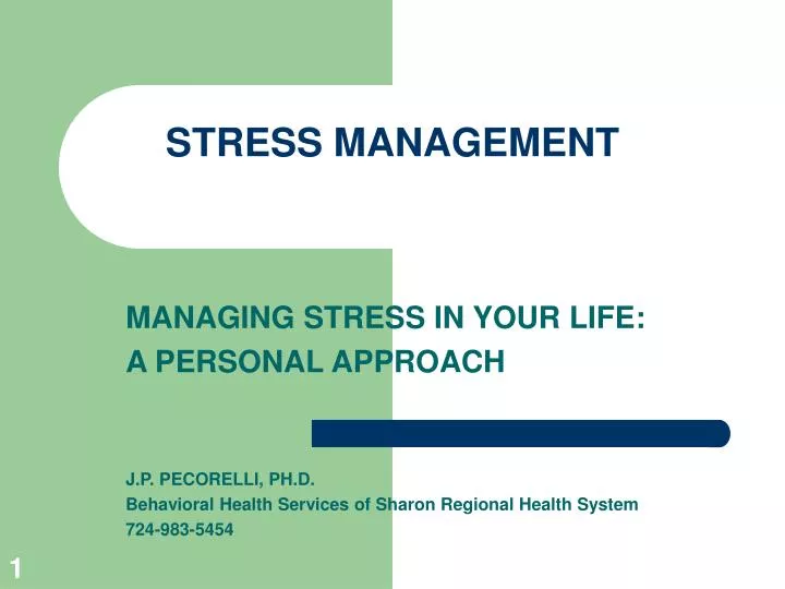PPT - STRESS MANAGEMENT PowerPoint Presentation, free download - ID:1225217