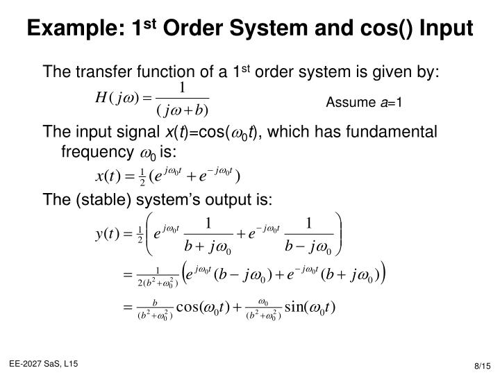 PPT - Lecture 15: Continuous-Time Transfer Functions PowerPoint ...