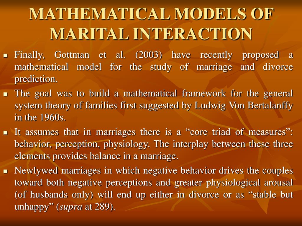 PPT - THE LAW & ECONOMICS OF MARRIAGE AND DIVORCE PowerPoint ...