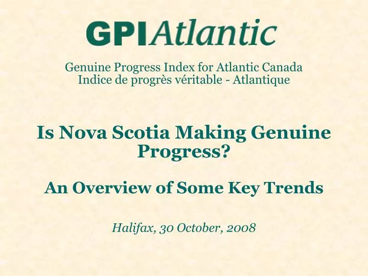 PPT - Defining Genuine Progress PowerPoint Presentation, free download ...