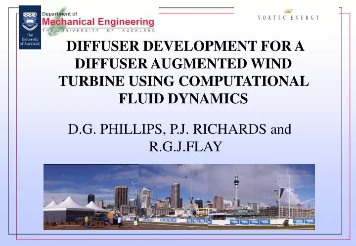 Ppt Diffuser Development For A Diffuser Augmented Wind Turbine Using Computational Fluid