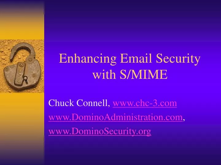 PPT - Enhancing Email Security with S/MIME PowerPoint Presentation ...