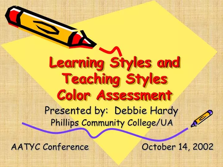PPT - Learning Styles and Teaching Styles Color Assessment PowerPoint ...