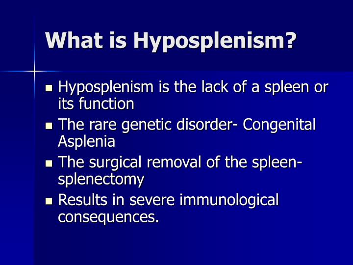PPT - Hyposplenism PowerPoint Presentation - ID:1227809