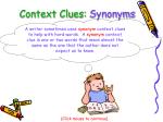 PPT - Vocabulary in Context PowerPoint Presentation - ID:122879