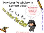 PPT - Vocabulary in Context PowerPoint Presentation - ID:122879