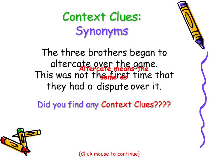 PPT - Vocabulary in Context PowerPoint Presentation - ID:122879