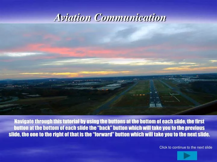 PPT - Aviation Communication PowerPoint Presentation, free download ...