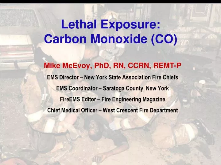 PPT - Lethal Exposure: Carbon Monoxide (CO) PowerPoint Presentation ...