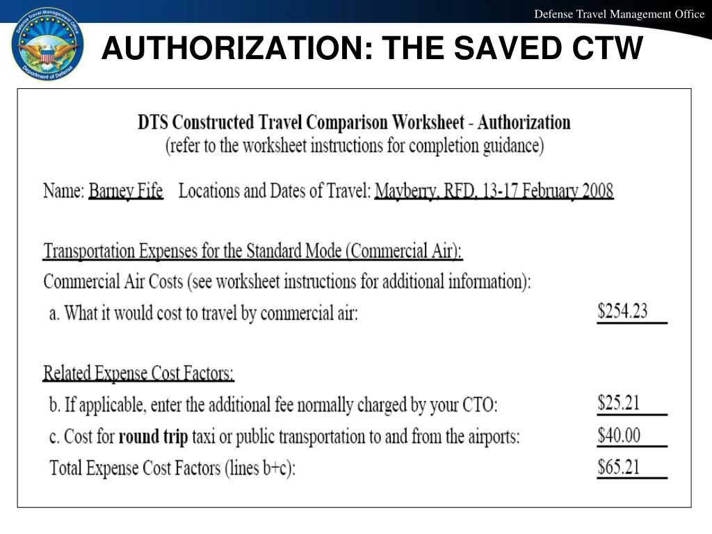 Dts Cost Comparison Worksheet Constructed Travel Worksheet Dts 