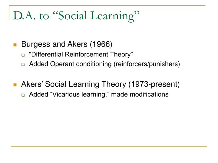PPT - Social Learning Theory PowerPoint Presentation - ID:1234214