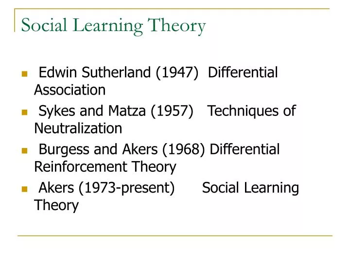 PPT - Social Learning Theory PowerPoint Presentation, free download ... PPT - Social Learning Theory PowerPoint Presentation, free download ...