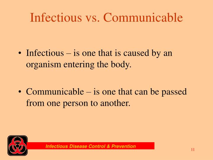 PPT - Introduction to Infectious Disease Control & Prevention ...