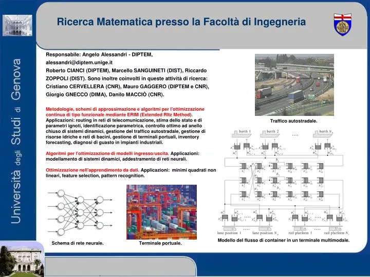 PPT - Ricerca Matematica presso la Facoltà di Ingegneria PowerPoint Presentation - ID:1235441