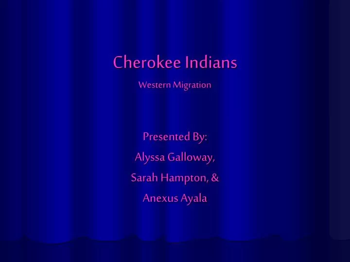 Cherokee Indian Powerpoint Template