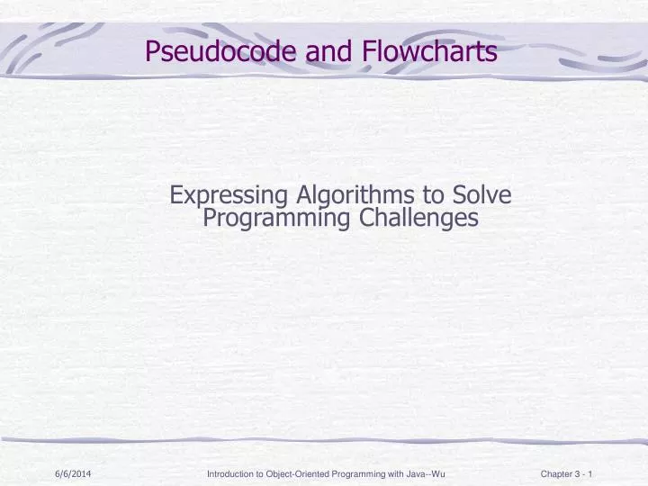 PPT - Pseudocode and Flowcharts PowerPoint Presentation, free download ...