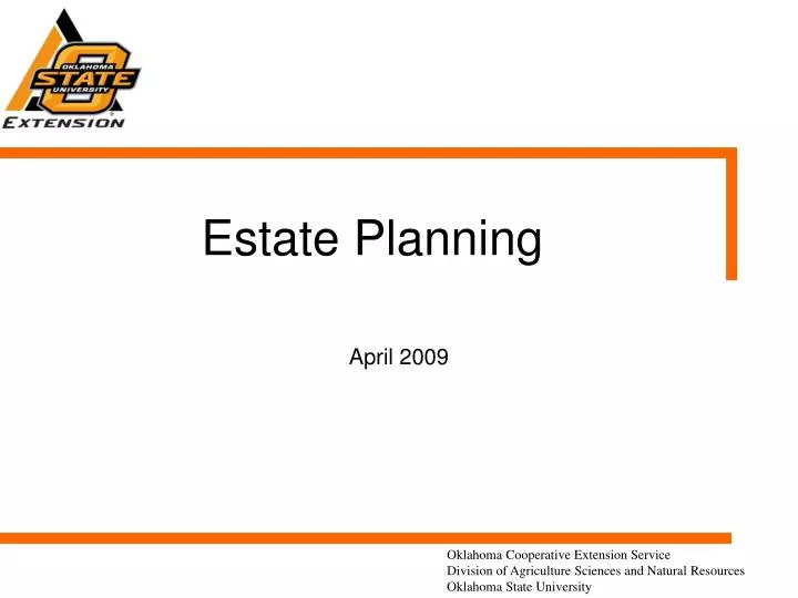 PPT - Estate Planning PowerPoint Presentation, free download - ID:1240414